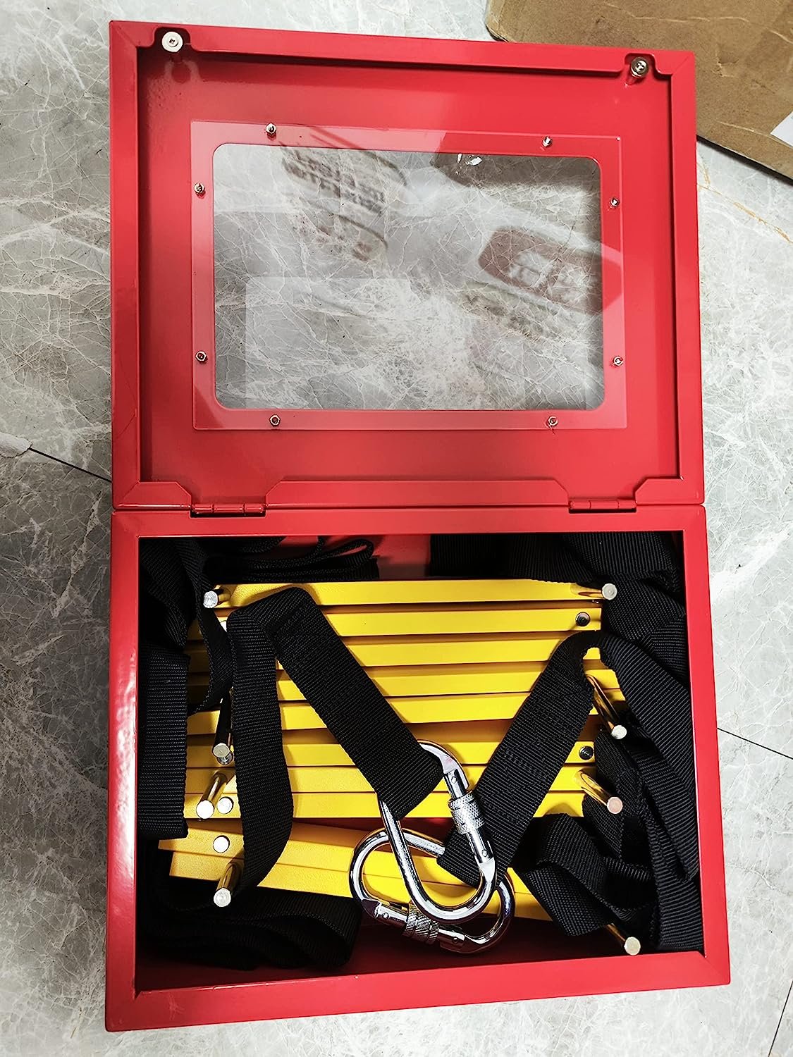 Fire Escape Ladder with Cabinet for 3th Storey 8m - ISOP UK