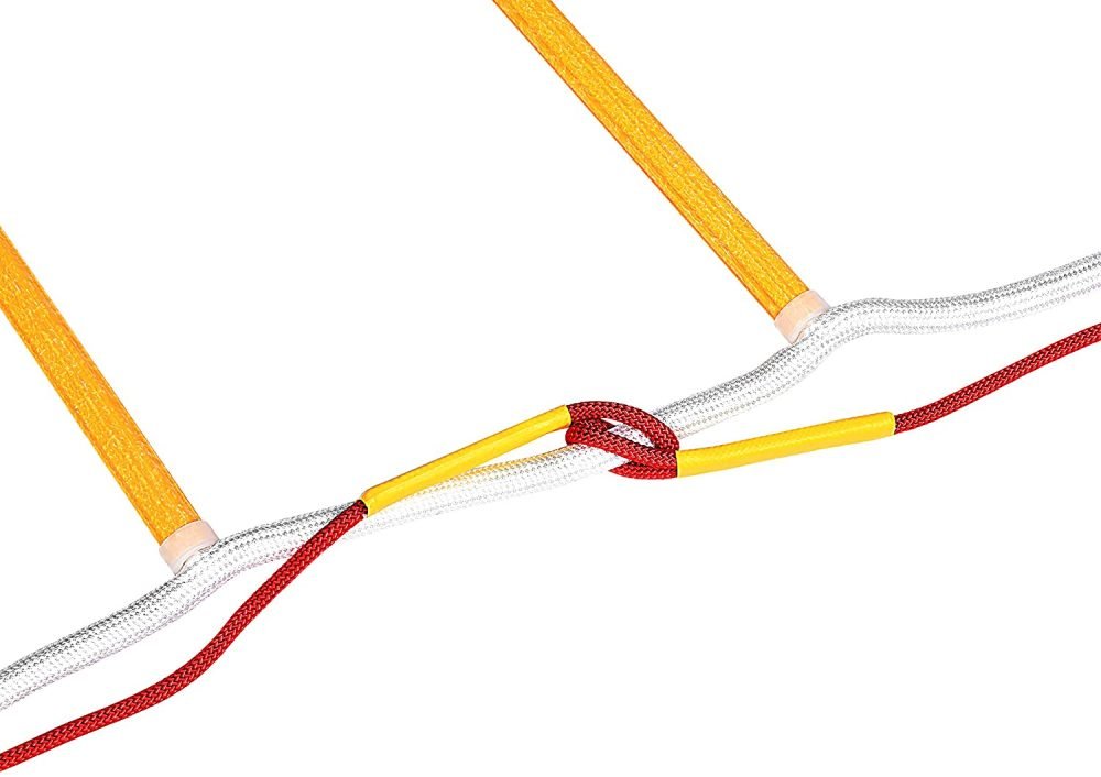 Fire Evacuation Rope Ladder 32ft (10m) with Safety Harness