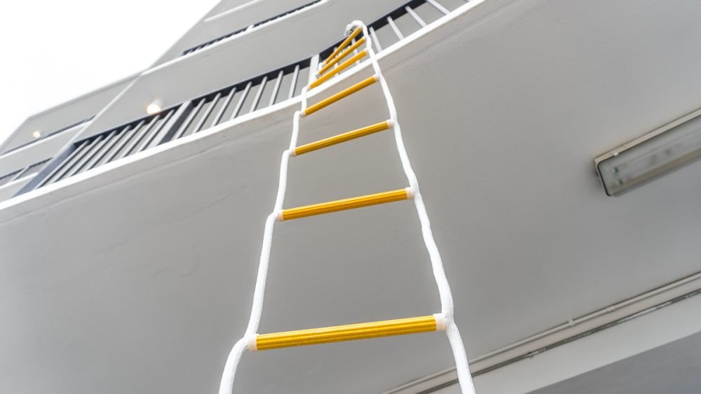 Emergency Fire Escape Rope Ladder 4 Story with Safety Belt