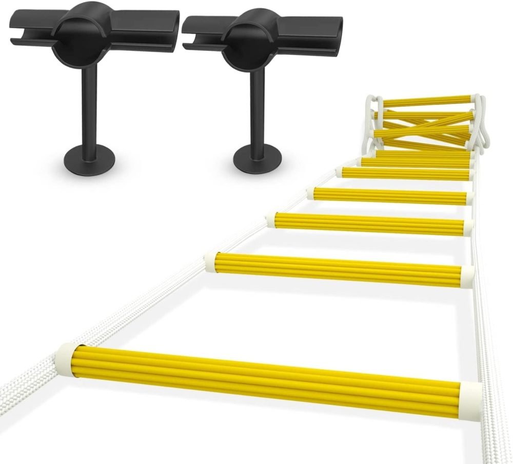 Rope Ladder Fire Escape 8ft with Stand-Off Stabilizers - ISOP USA