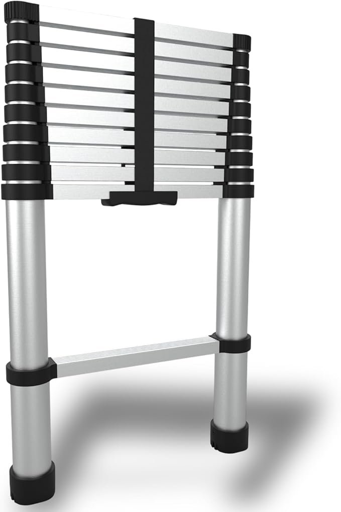 Aluminum Telescopic Ladder 15 ft | Step Ladder 13 Steps - ISOP USA