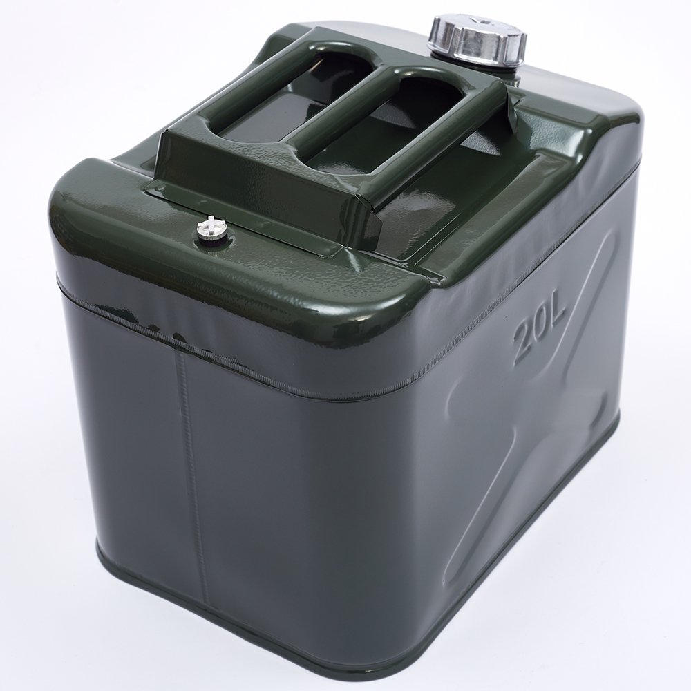 Portable Oil Drum 20L (5.3 gallon) | Fuel Container Square Aluminum ...